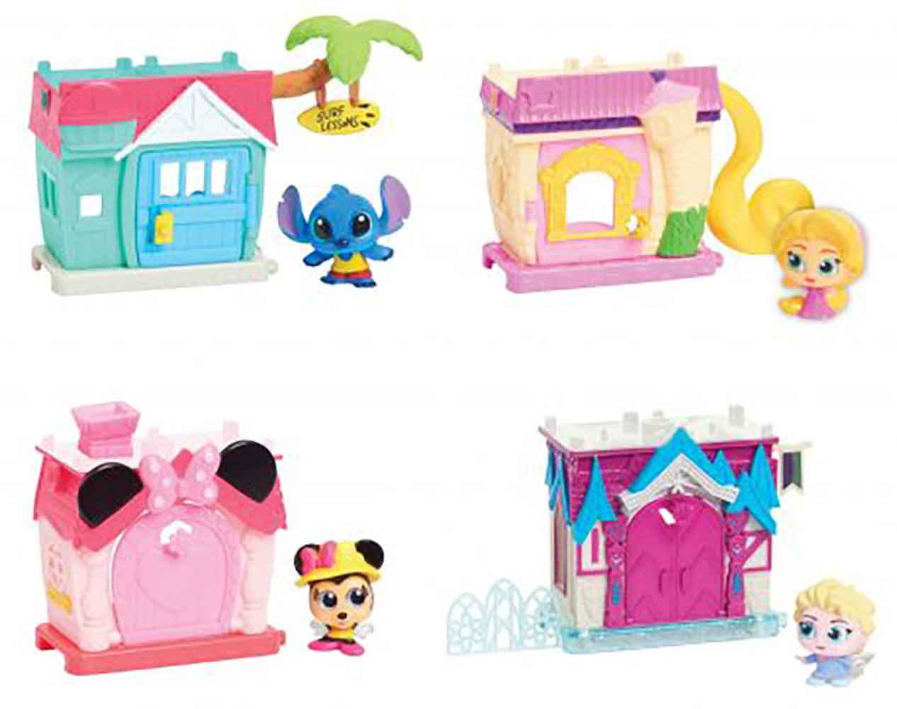 Disney Doorables Mini Playset (Complete Set of 4)