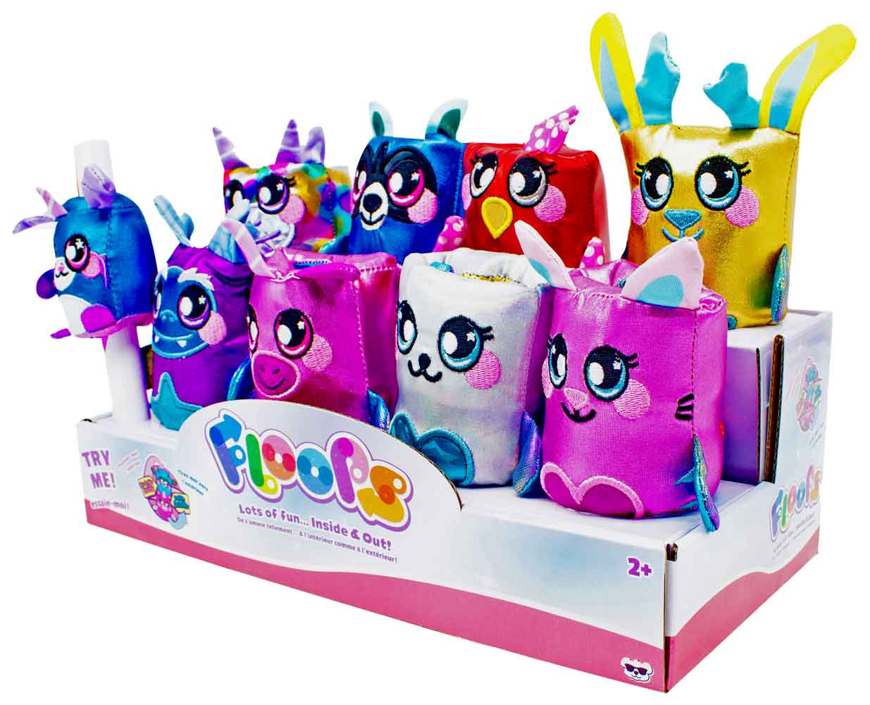 Floops - Sealed Case of 8 (2 in 1 Plush Dolls) (Plus 1 mini Floop)