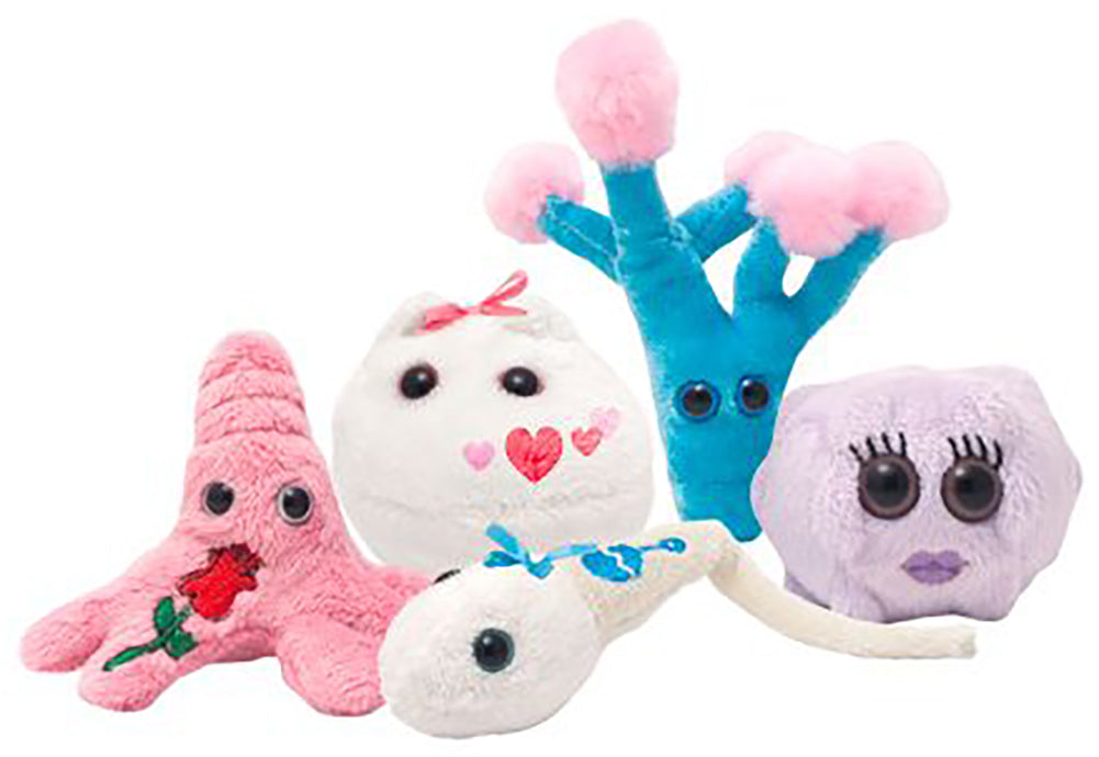GIANTmicrobes Plush - Heart Warming Mini Microbe Box