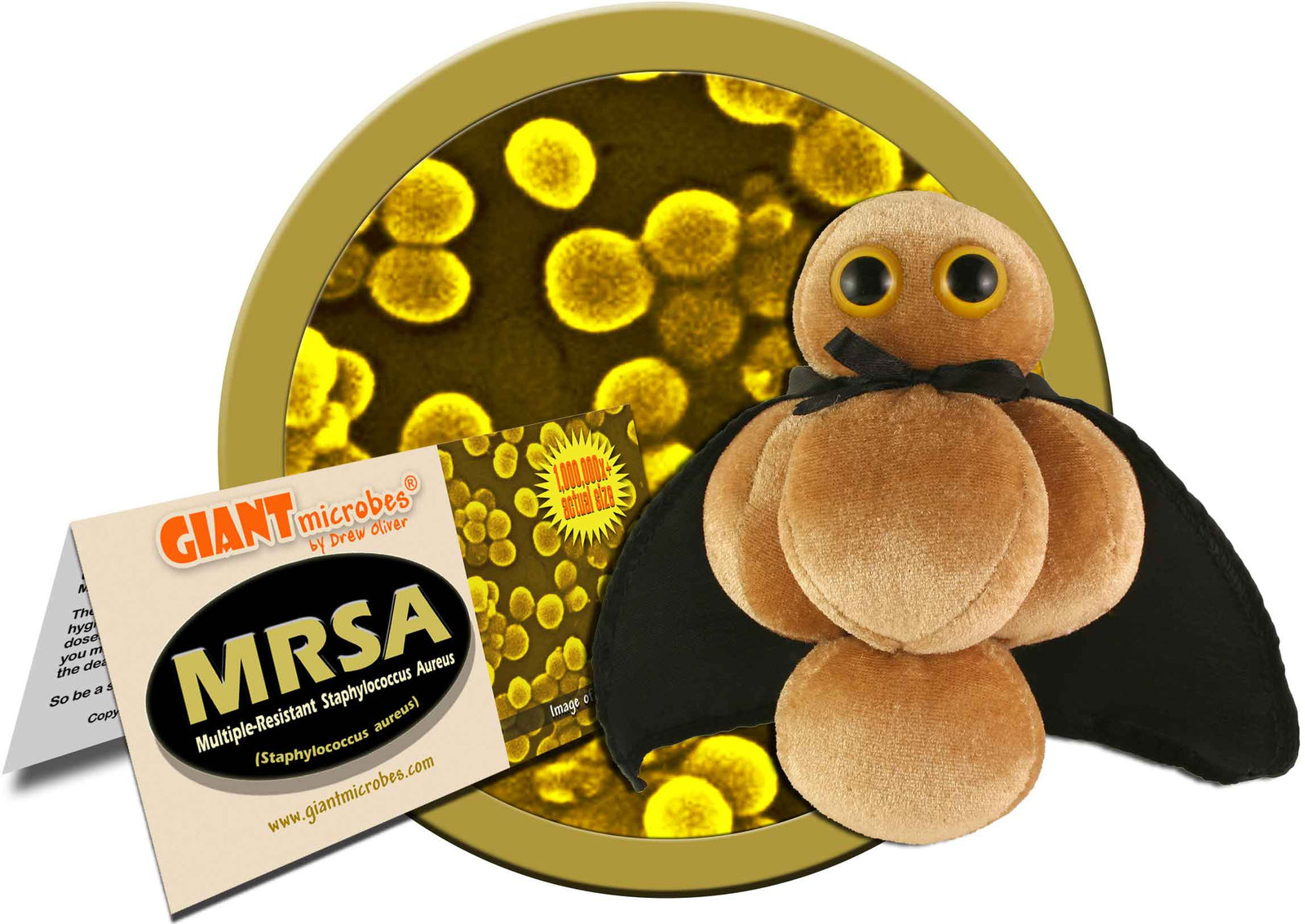 Giant Microbes Plush - MRSA (Methicillin-Resistant Staphylococcus Aure