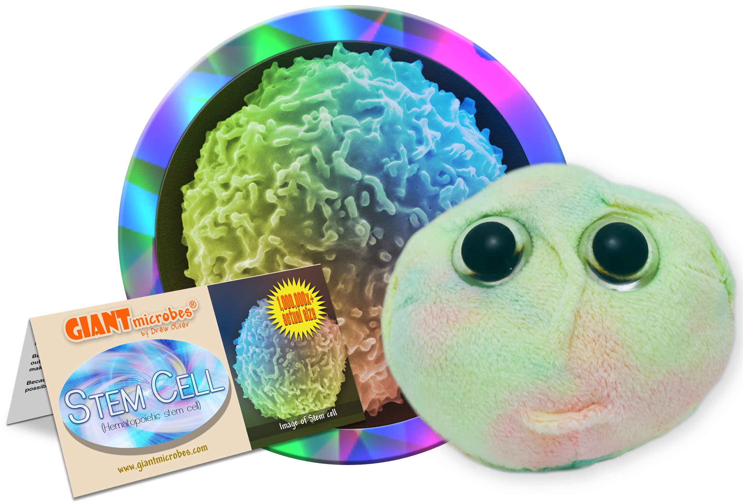 Giant Microbes Plush - Stem Cell – Knick Knack Toy Shack