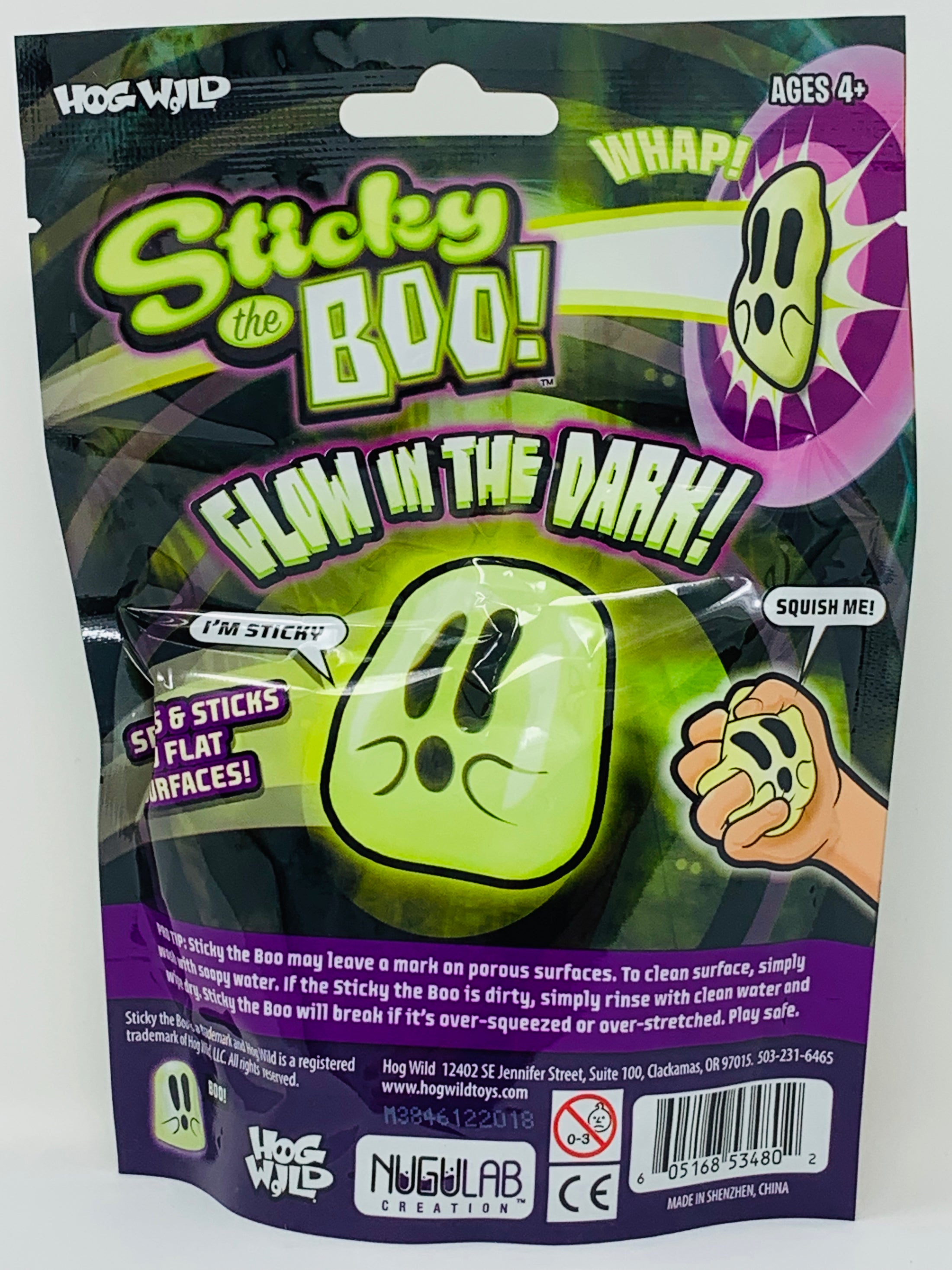 Sticky the Boo (Glows in the Dark) – Knick Knack Toy Shack