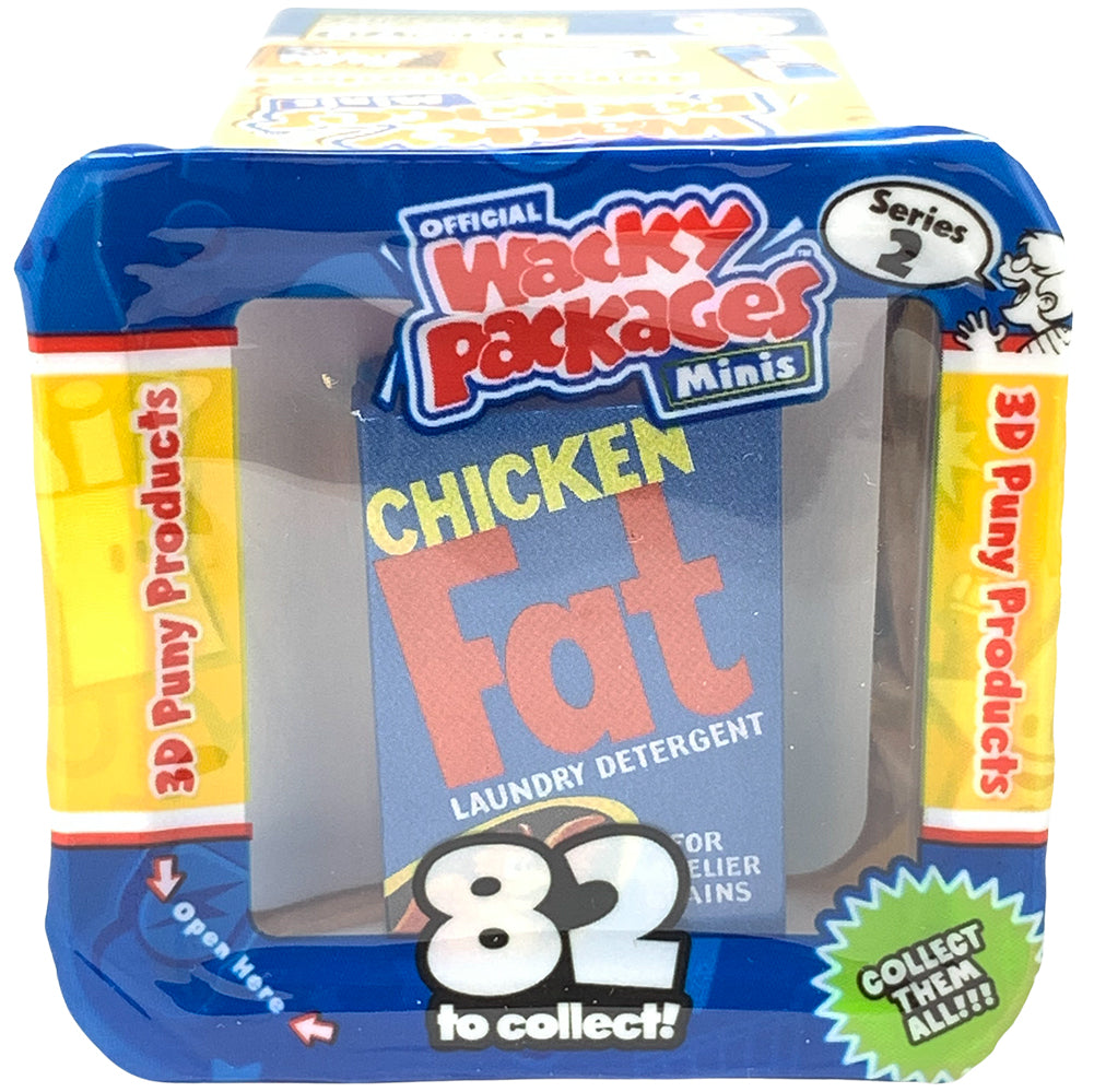 Wacky Packages Minis - Chicken Fat Laundry Detergent (plus 4 Mystery)