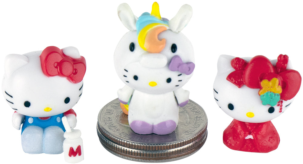 World’s Smallest Hello Kitty® Pop Culture Micro Figures - (Bundle of 3