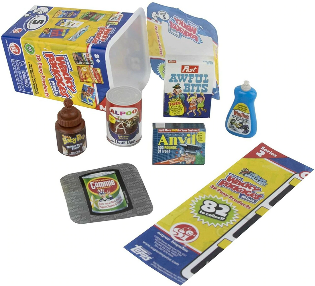 Wacky Packages Minis - Poopsie (plus 4 Mystery) - Series 2 – Knick ...