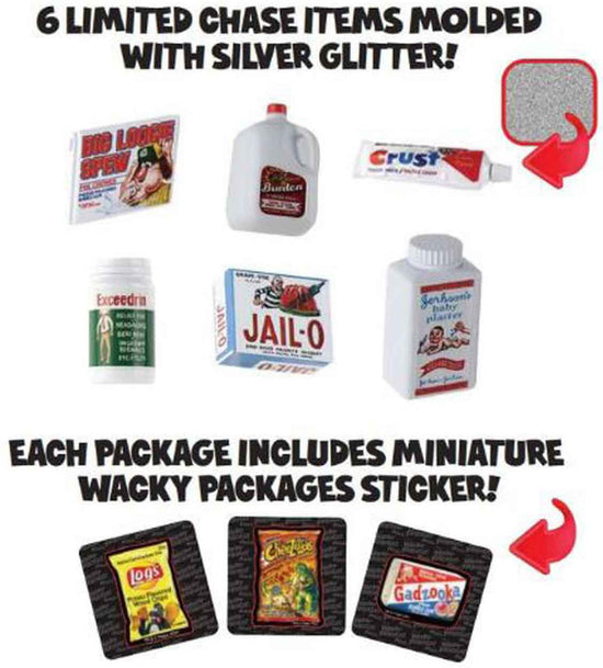 Wacky Packages Minis - Log's (plus 4 Mystery) – Knick Knack Toy Shack